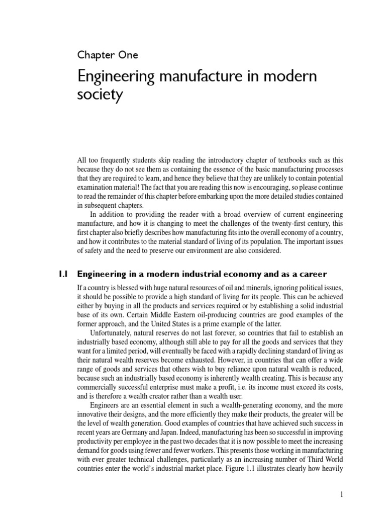 Chapter 1 Fundamentals of Manufacturing For Engineers | PDF | Computer Aided Design | Lean ...