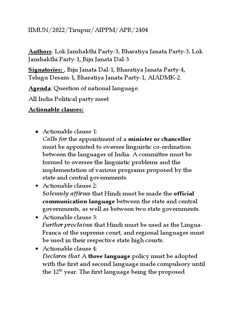 AIPPM BLOC 1 Emergency Declaration | PDF | Politics | Social Science