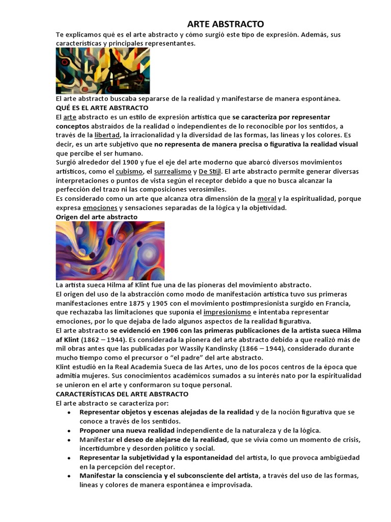 Arte Abstracto-1 | PDF