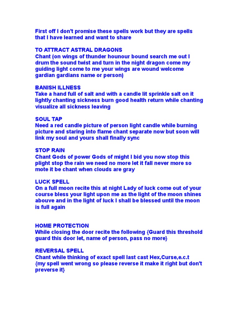 Sorcery Spells Gray Magic | PDF