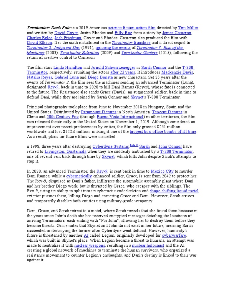 Terminator 6 | PDF | Terminator (Franchise)