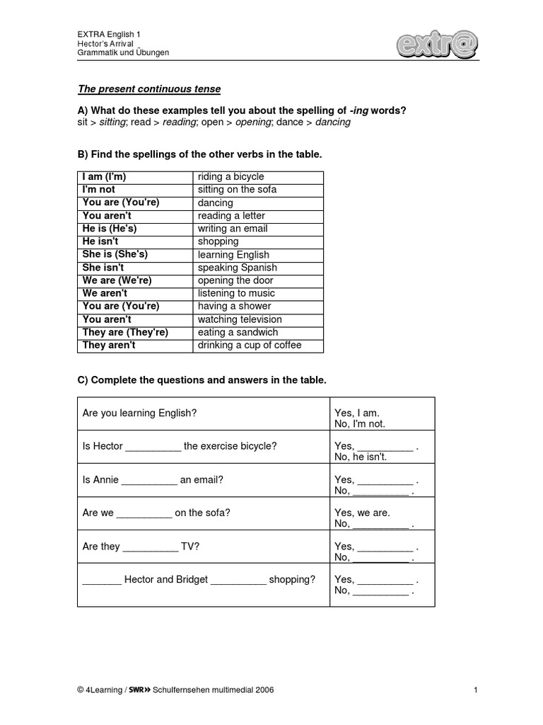 Grammar - Extra English | PDF | Self-Improvement
