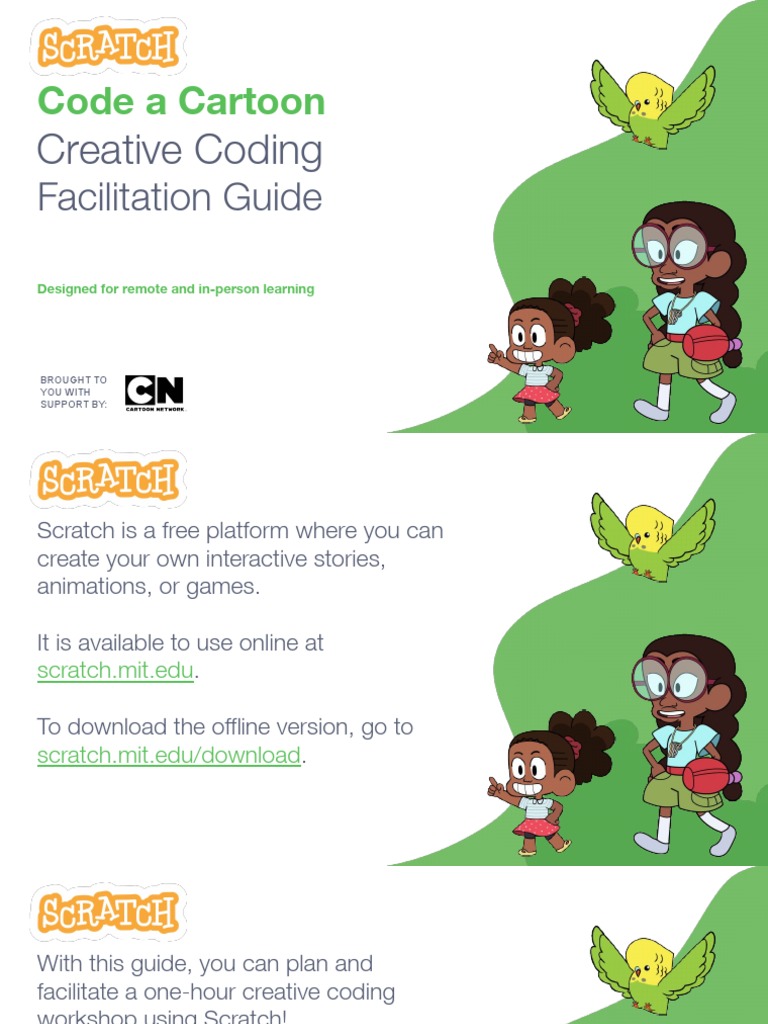Scratch Cartoon Remote Guide | PDF | Scratch (Programming Language ...