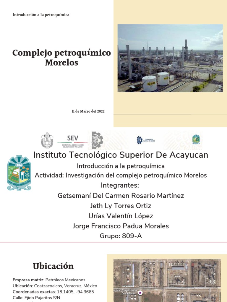 Investigación Complejo Morelos | PDF | Petroquímico | Sustancias químicas