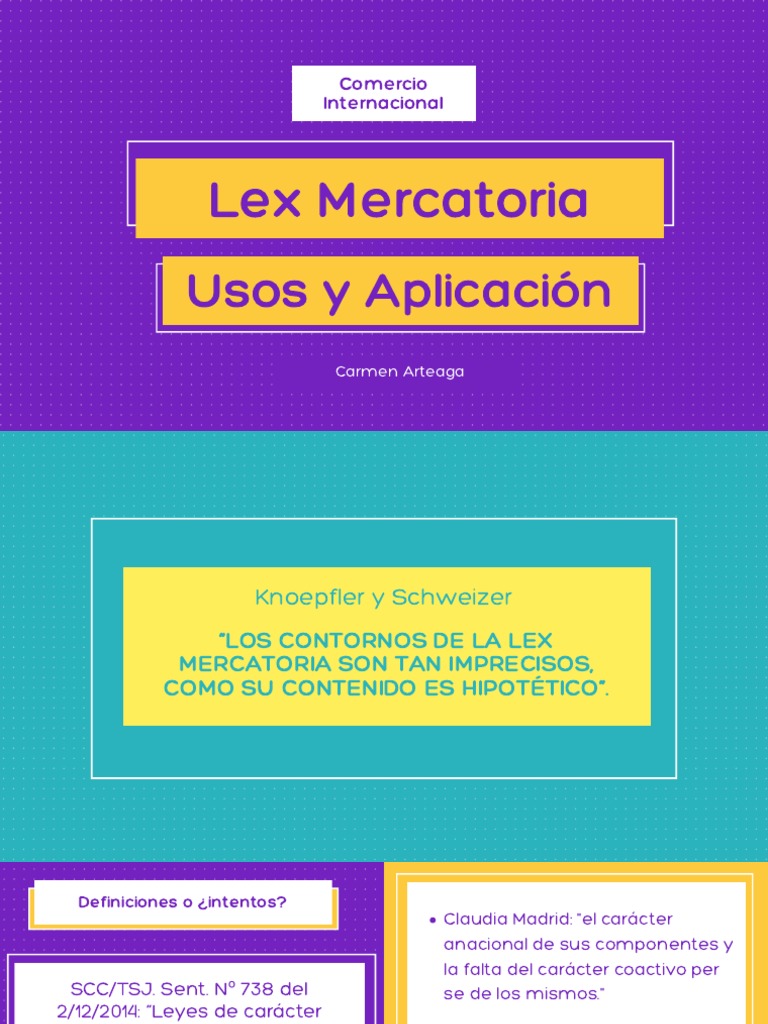 Lex Mercatoria Uso y Aplicación | PDF | Gobierno | Ciencias Políticas