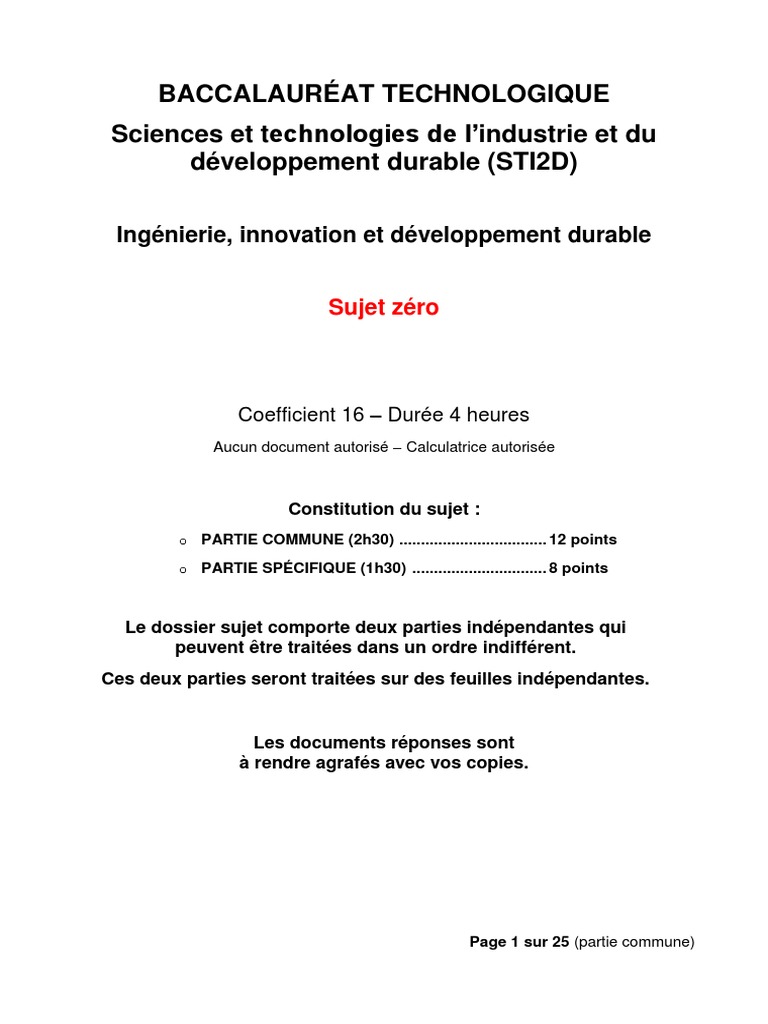 S0bac21 Tle Spe Sti2d 2i2d Solar Impulse | PDF