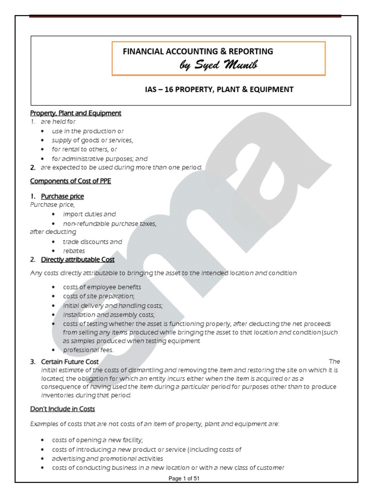 Ias 16 Ppe Acca | PDF