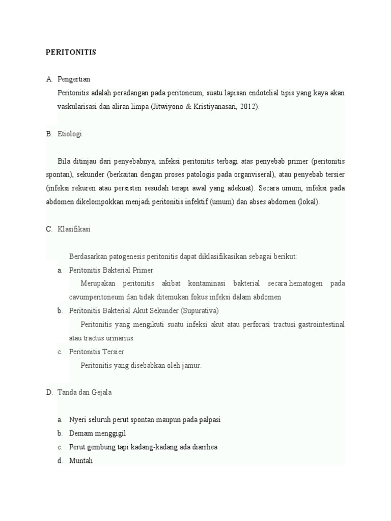 Peritonitis Pdf