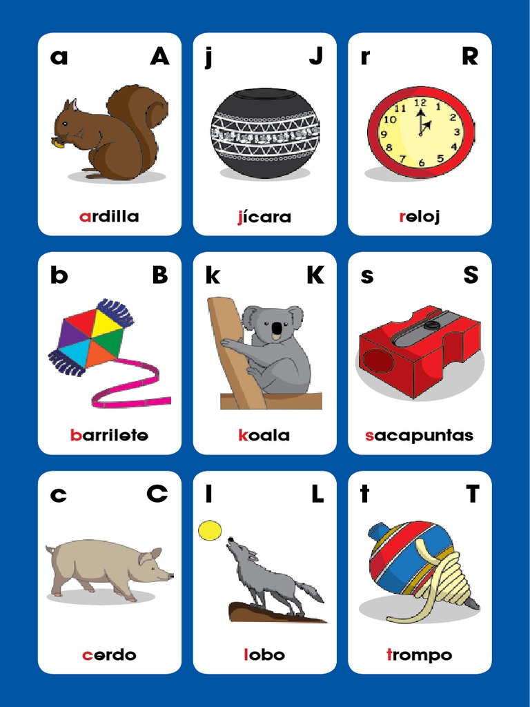 Lotería del Abecedario en Español | PDF