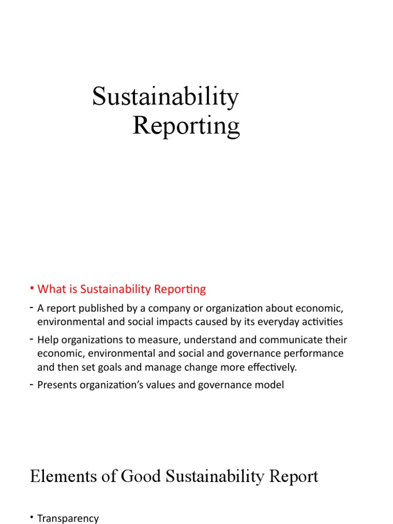 Sustainability Reporting | PDF | Green Building | Ecosystem