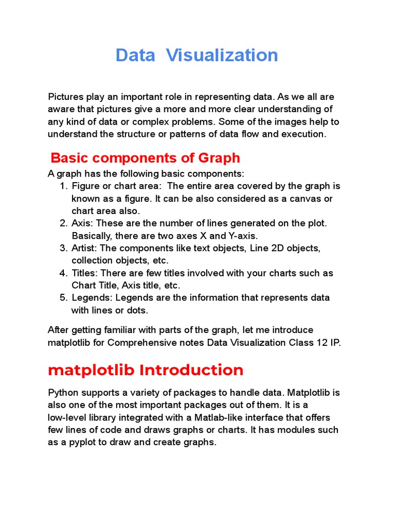 Data Visualization | PDF | Chart | Cartesian Coordinate System