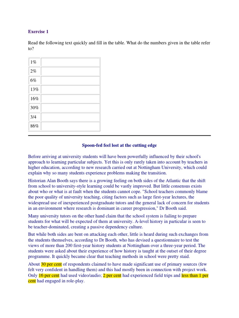 Exercises For Scanning 1 | PDF | Social Science | Science & Mathematics
