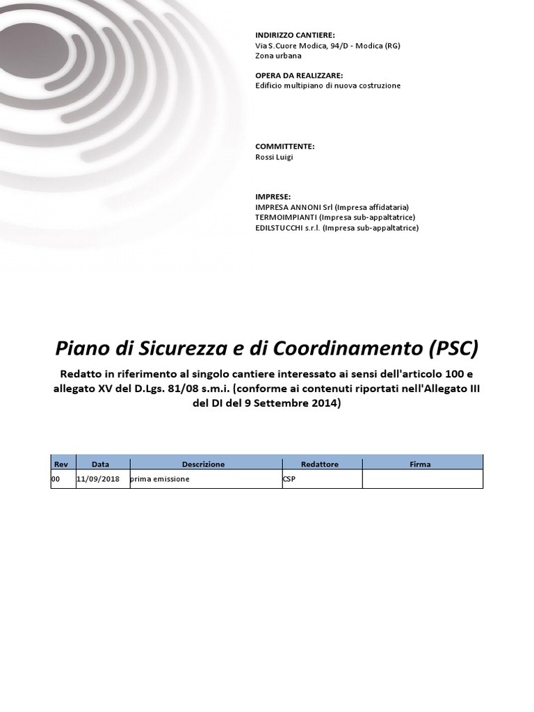 Esempio PSC | PDF