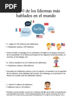 30 Ejemplos de Modismos Explicados | PDF | Artes del Lenguaje y ...