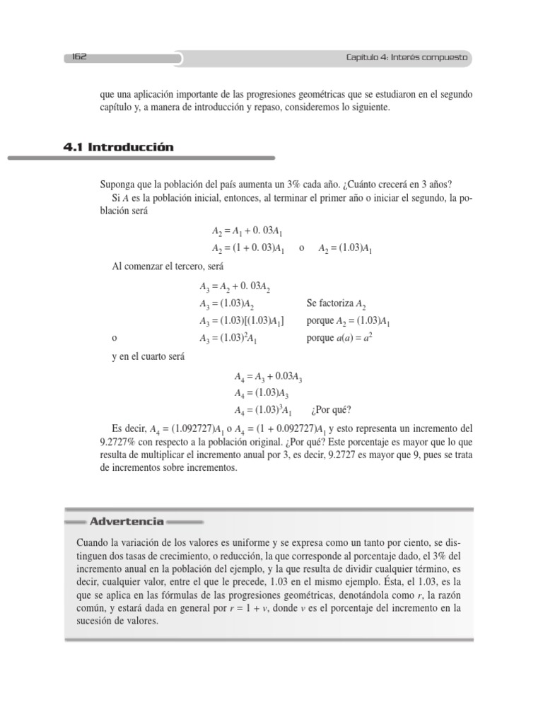 Crecimiento exponencial: aplicaciones del interés compuesto | PDF ...