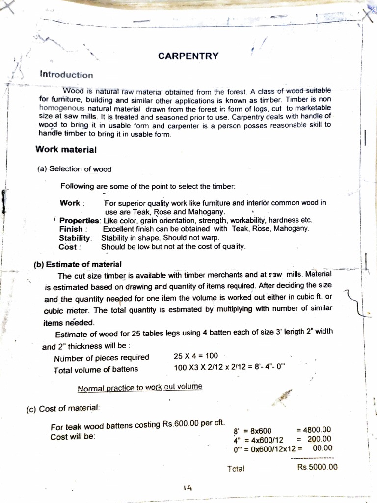 CARPENTRY TOOLS AND MATERIALS | PDF | Lumber | Wood