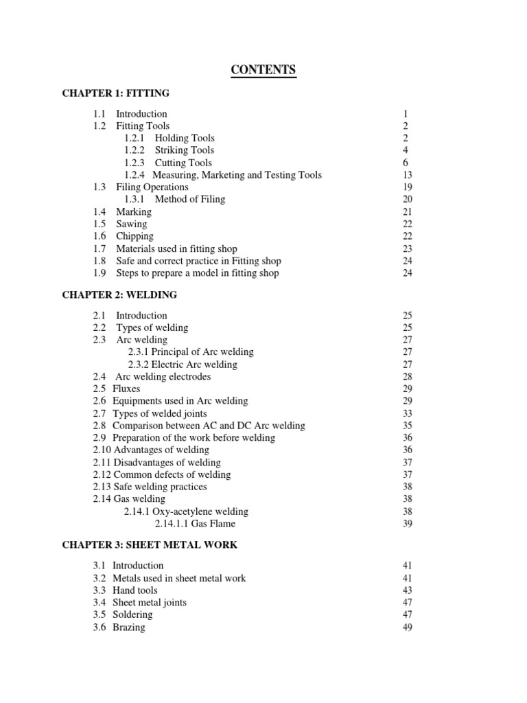 MANIT Workshoip Practice Lab Manual | PDF | Welding | Construction