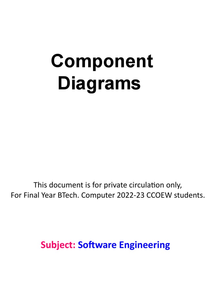 Component Diagrams | PDF | Component Based Software Engineering | Class (Computer Programming)