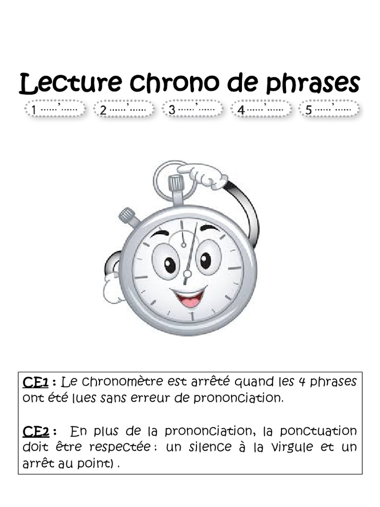 Lecture Chrono de Phrases | PDF