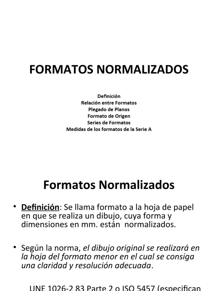 Formatos Normalizados | PDF | Dibujo