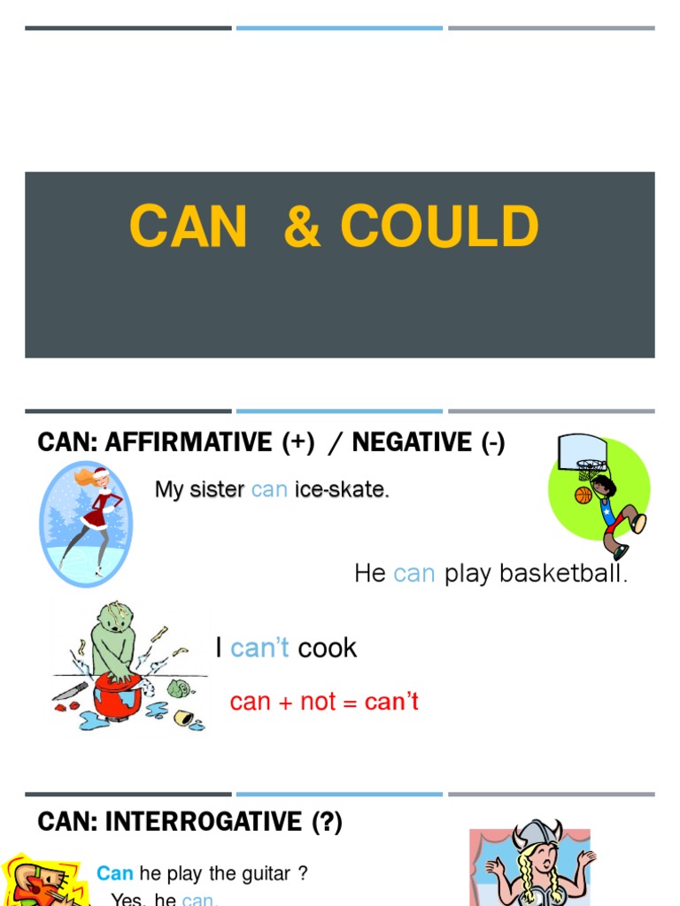 Can - Could | PDF