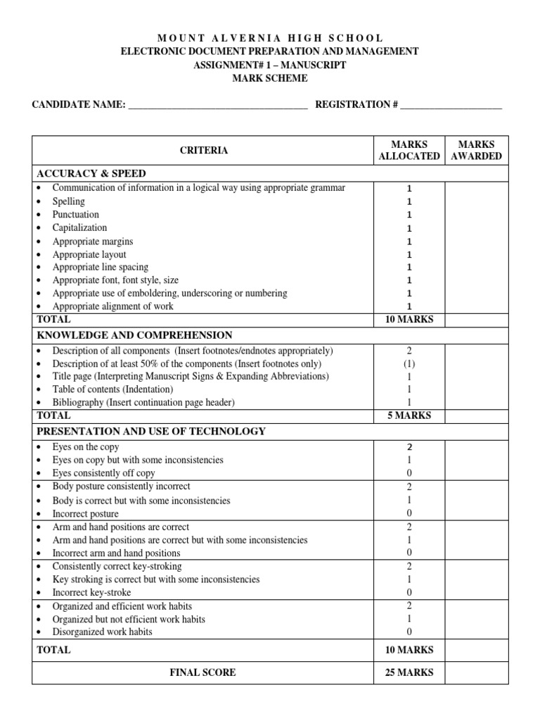EDPM Assignment Mark Scheme Overview | PDF | Page Layout | Menu
