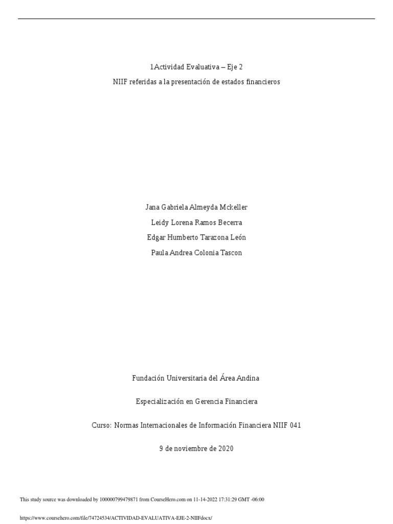 Actividad Evaluativa Eje 2 Niif | PDF | Inventario | normas ... Actividad Evaluativa Eje 2 Niif | PDF | Inventario | normas ...