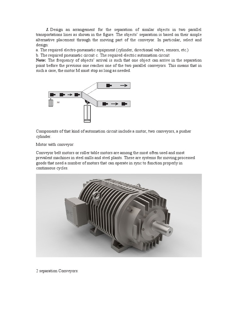 Ex 1 | PDF | Electric Motor | Belt (Mechanical)