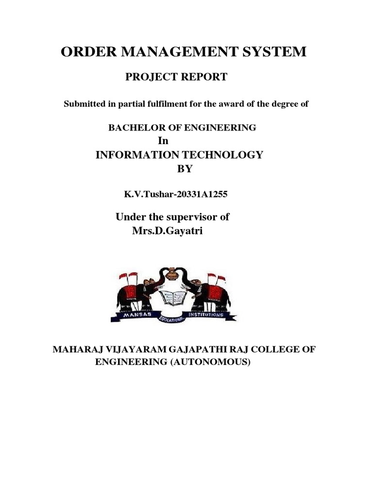 Order Management System | PDF | Databases | Data Model