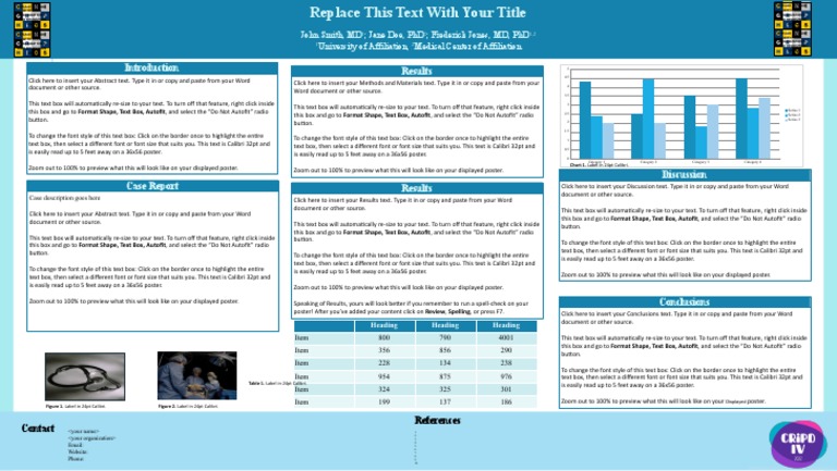 Digital Poster Template - Wide Angle | PDF