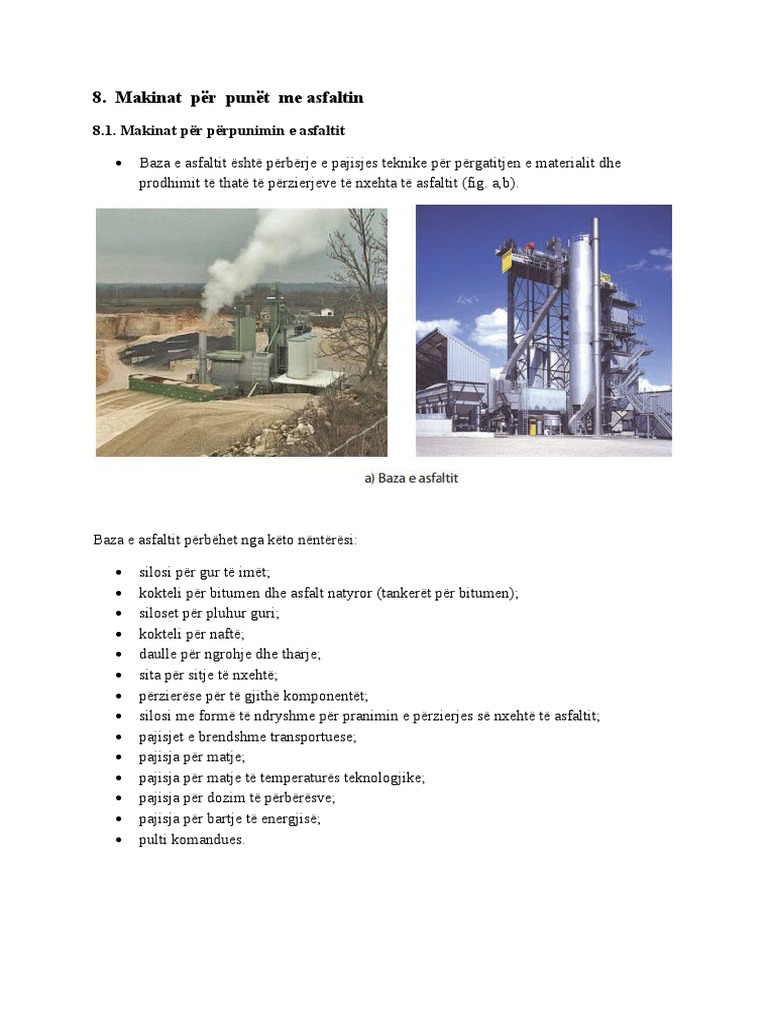 Makinat e Asfaltit | PDF