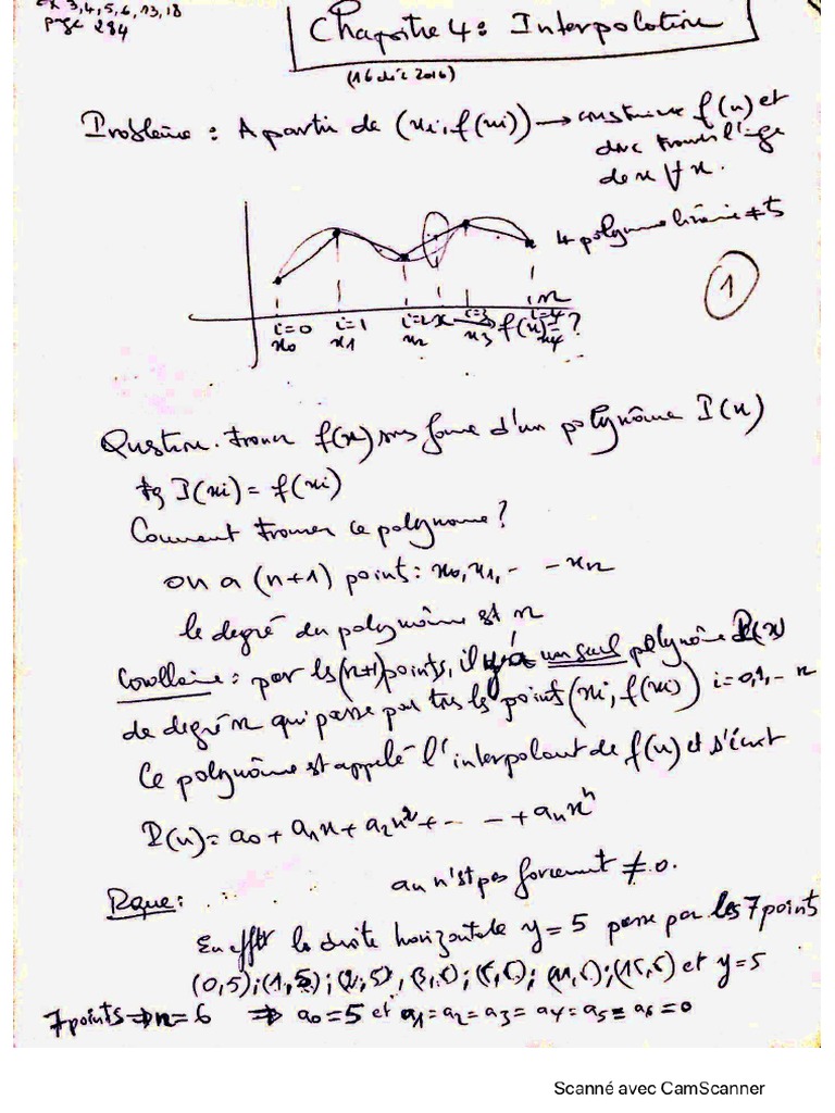 Chapitre 4 Analyse Numerique (Partie1) | PDF