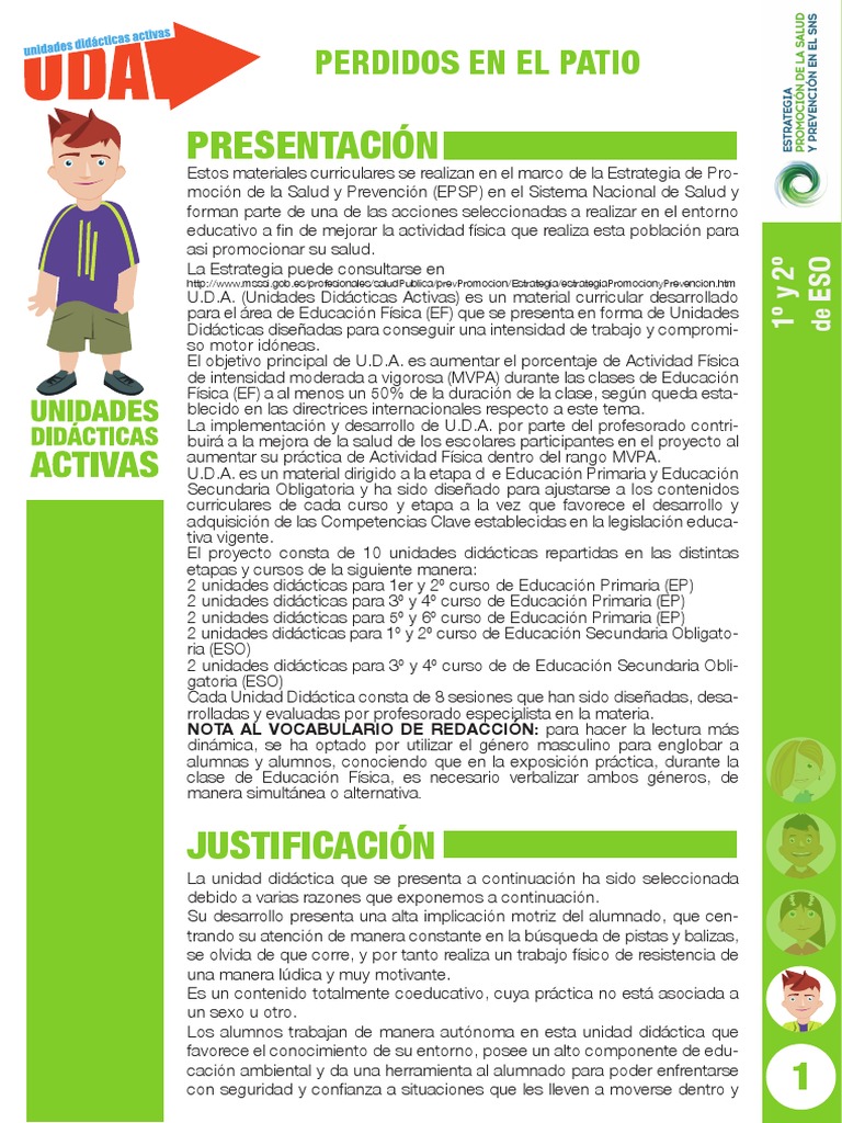 1cicloeso Unidad Perdidos en El Patio | PDF | Maestros | Educación primaria