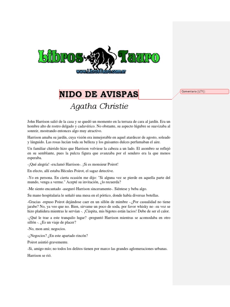 Christie, Agatha - Nido de Avispas | PDF