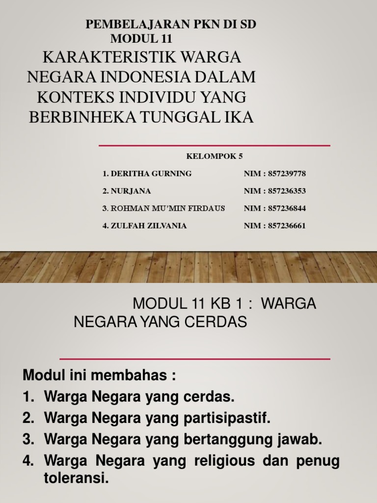 Pembelajaran PKN Di SD - Modul 11 - Kelompok 5 | PDF | Politik | Sains ...