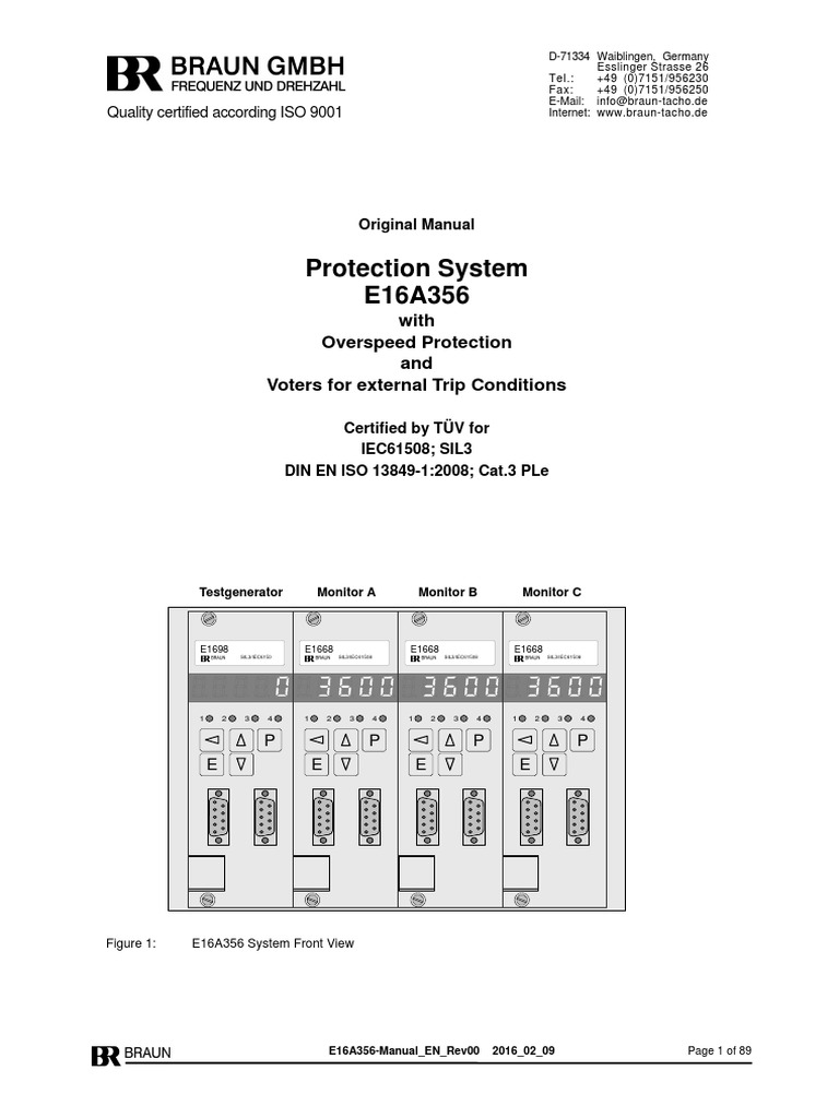 BRAUN E16x356-Manual EN | PDF | Programmable Logic Controller | Relay