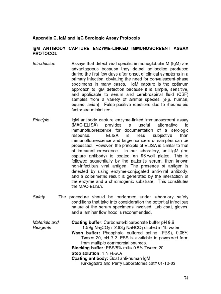 Appendix C 1 1 Pdf Elisa Serology 