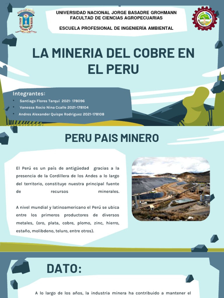 La Mineria Del Cobre En El Peru Pdf Cobre Minería
