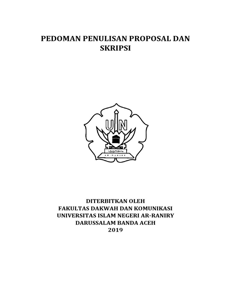 Pedoman Proposal dan Skripsi UIN Ar-Raniry | PDF