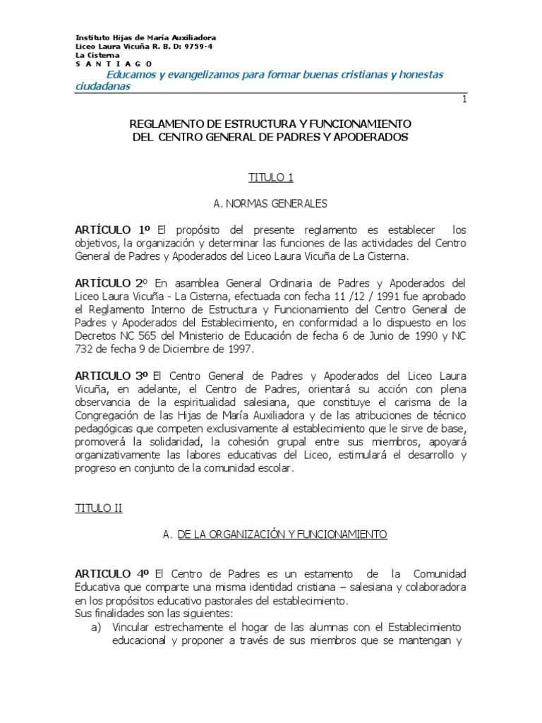Reglamento de Estructura y Funcionamiento Del Cgpa LV | PDF | Presupuesto | Regulación