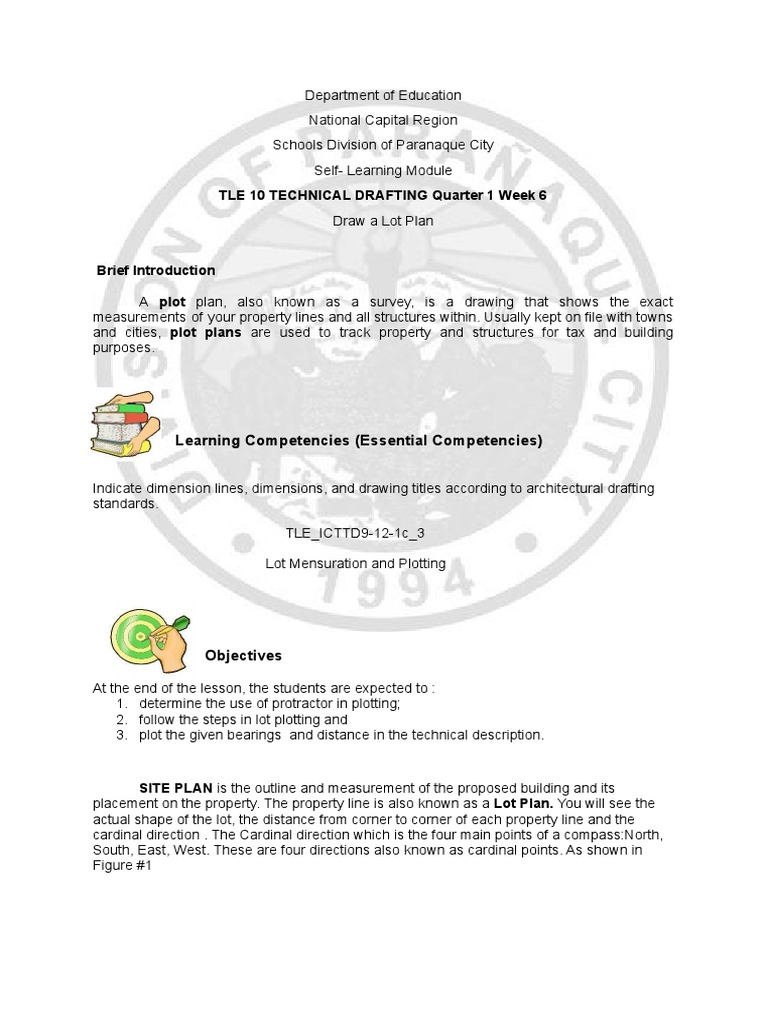 TLE10 Technical Drafting - Q1 - W6 | PDF | Teaching Methods & Materials