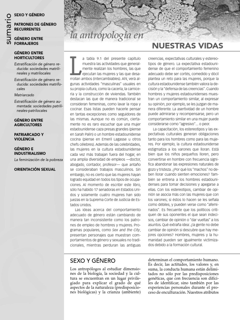 ADA 06 GÉNERO Kottak 236-242 | PDF | Género | Estudios de género