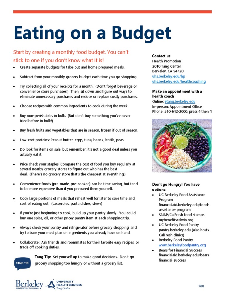 Eating On A Budget | PDF