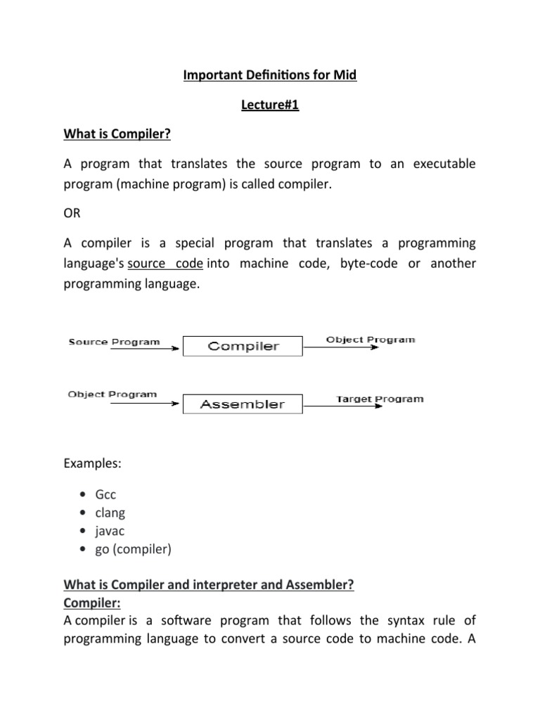 Compiler Important | PDF | Compiler | Parsing