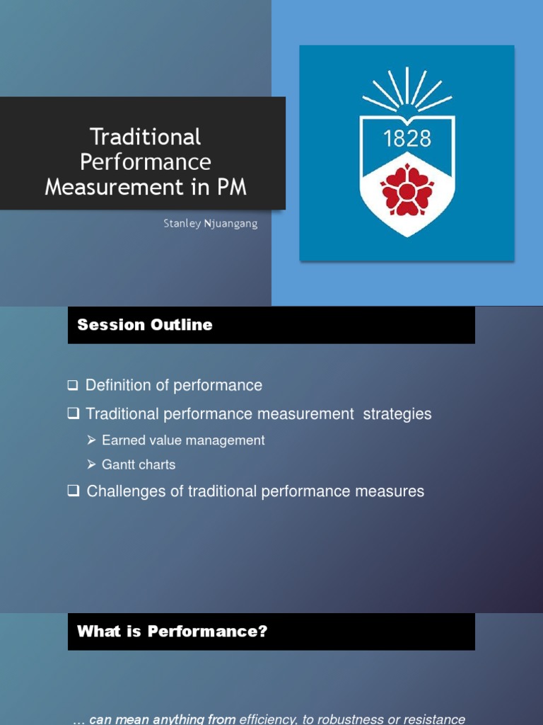 Traditional Performance Measurement in PM | PDF | Business