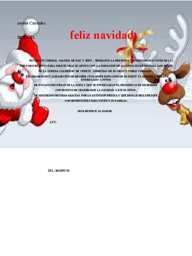 Carta Navidad | PDF