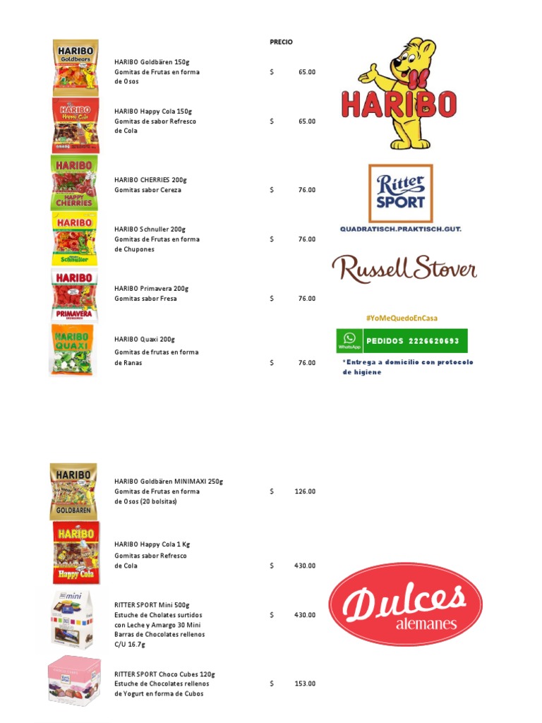 Catalogo Dulces Alemanes 2022 | PDF | Chocolate | Cocinando