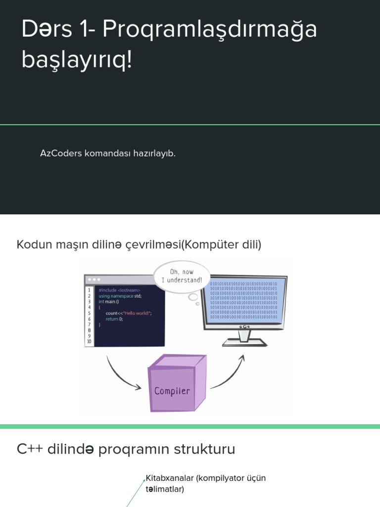 AzCoders - Programming Lesson 1 Az Version | PDF