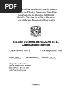 Reglas de Westgard | PDF