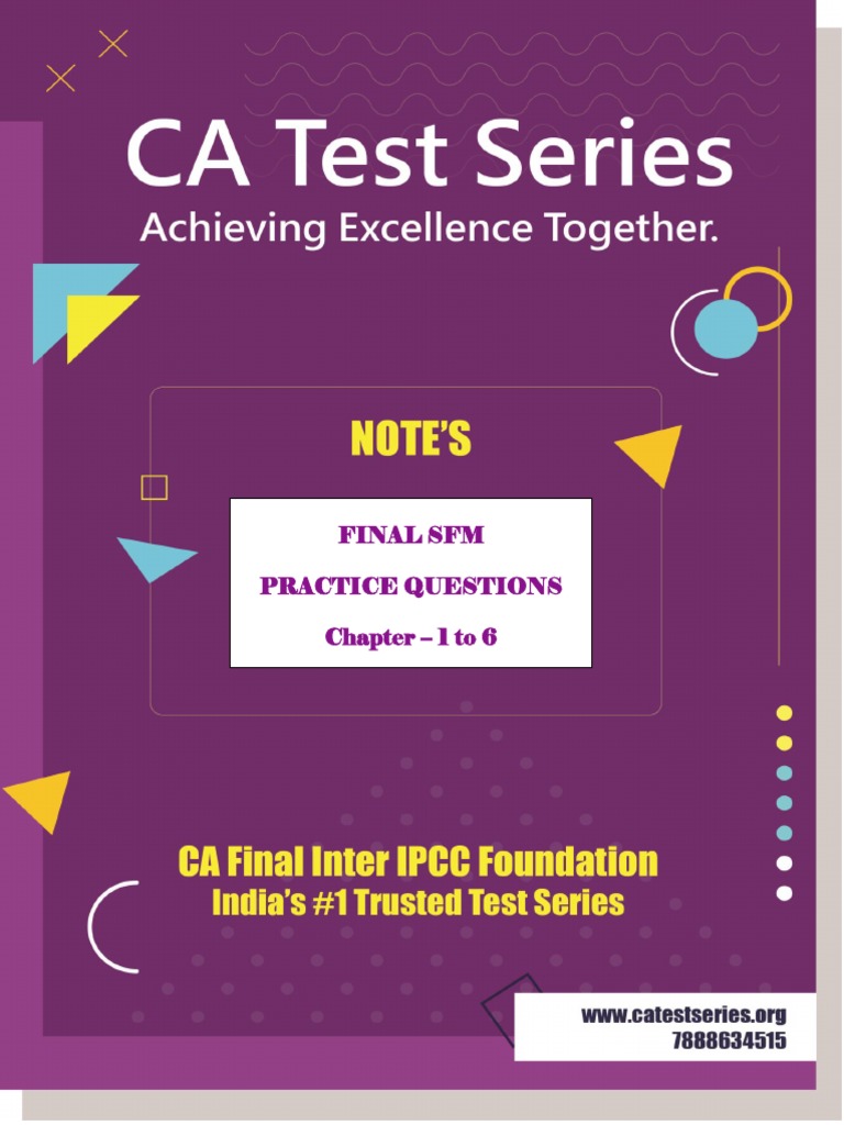 SFM Chapter 1 To 6 1641641664 | PDF